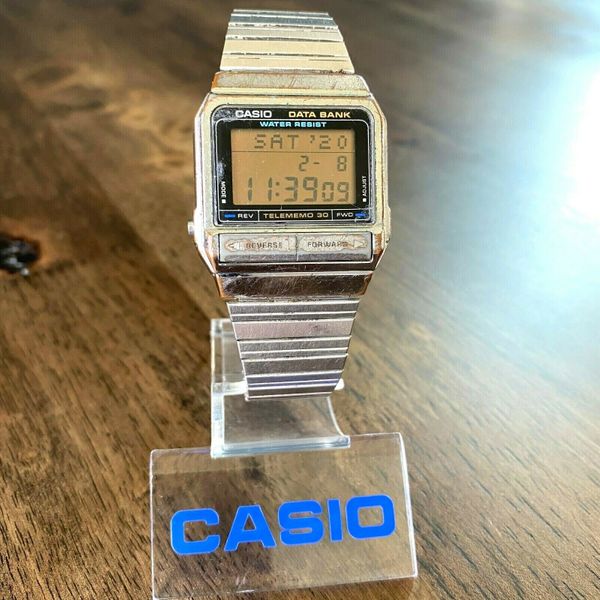 RARE Vintage 1988 Casio DB-310 Data Bank Telememo 30 Digital Watch ...