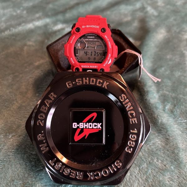 Casio G-Shock Shock Resistant Digital Watch Red Strap | WatchCharts ...