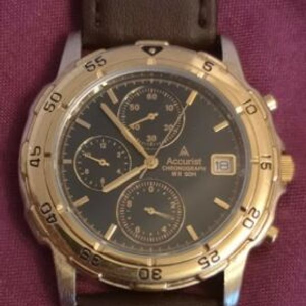 GENTS ACCURIST MS442 CHRONOGRAPH WATER RESIST JAPAN MOVEMENT ...