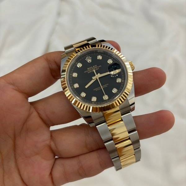 [Lowest] Full Set Rolex Datejust 41mm Diamonds | WatchCharts Marketplace