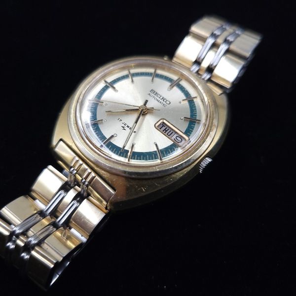 VTG 1974 Seiko 7006-7109 Day Date Automatic Watch Champagne Dial AC024M ...
