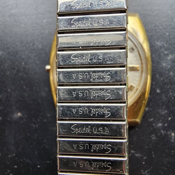 BULOVA OCEANOGRAPHER Automatic 333 FT Men's Watch Gold with Speidel ...