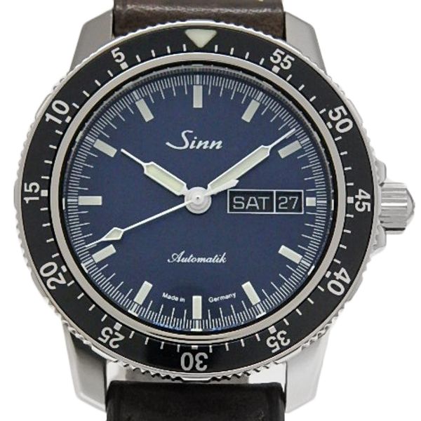 [DS KATOU] Sinn Jin Pilot Instrument Watch 104.ST.SA.IB Leather Men's ...