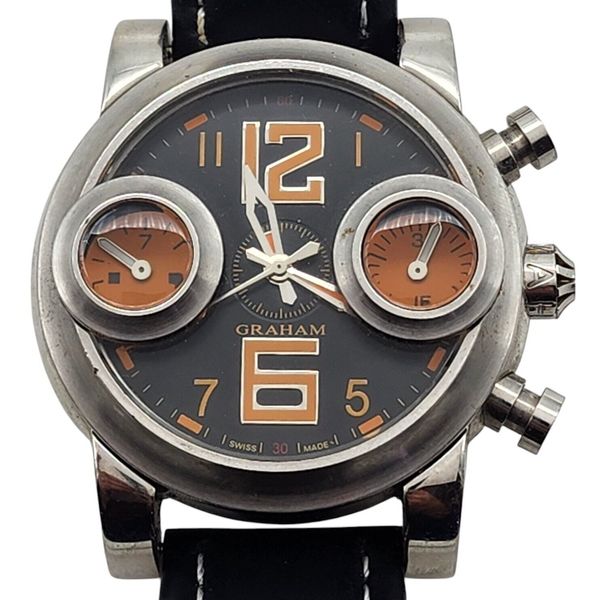 Authentic GRAHAM Chronofighter Oversize No. 091 Men's Wristwatch RARE ...