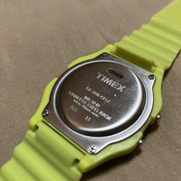TIMEX Digital Watch Yellow Unused Indiglo Easy to Read New ...