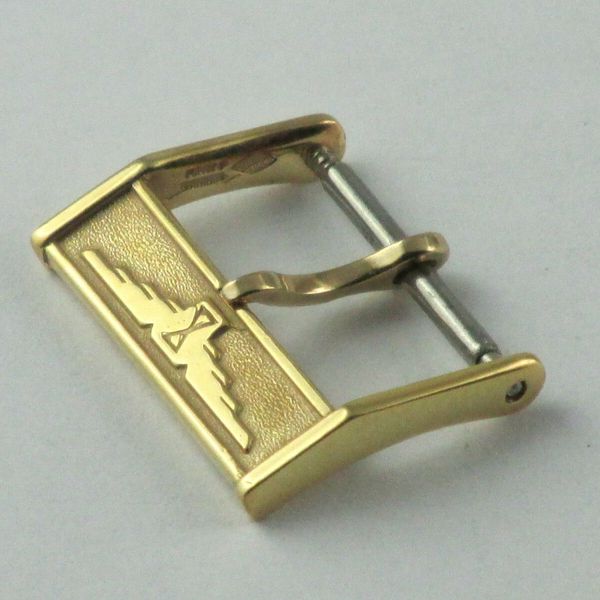 LONGINES Laminated Gold Buckle 16 mm Buckle LONGINES 16 mm Gold Plated ...