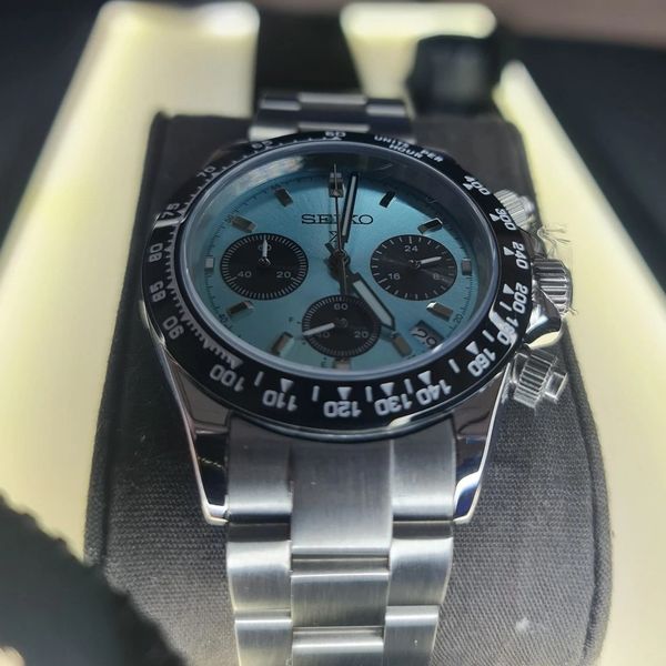 Seiko Mens Watch Chronograph Sunburst Dial | WatchCharts Marketplace