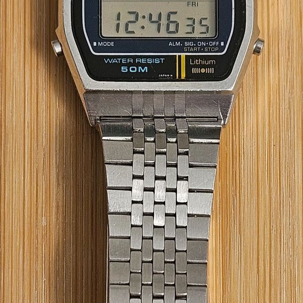 Casio W30 "Swimmer" vintage Digital Watch Japan stainless steel ...