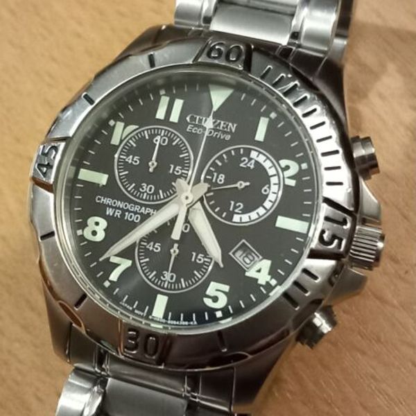 Citizen Eco-Drive Chronograph WR100 H500-S055547 Mans watch in superb ...
