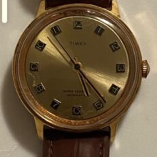 Vintage Menâ s Timex Automatic Watch Viscount Line 1974 M31 Movement ...