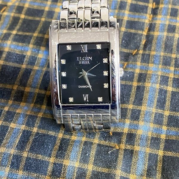 Elgin Diamond Steel Mens Watch | WatchCharts Marketplace
