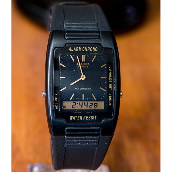 Casio AQ47-1E Mens Classic Analog Digital Watch Dual Time Alarm ...