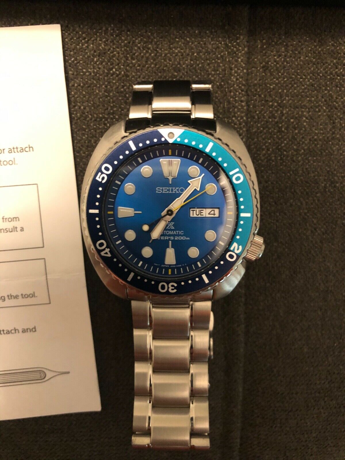 Seiko Turtle Blue Lagoon SRPB11 45mm | WatchCharts