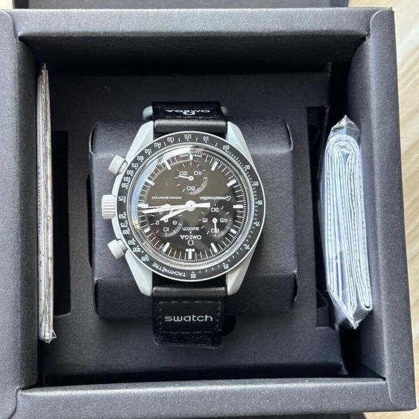 OMEGA x Swatch Speedmaster MoonSwatch Men's Black Watch - SO33M100 ...
