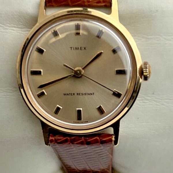 Vintage 1969 1970Menâ s Timex Sprite Mechanical Gold Watch Serviced ...