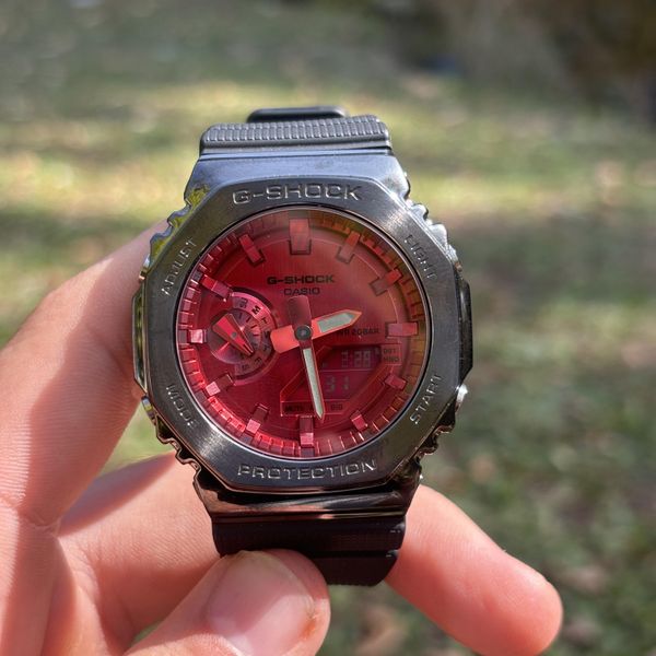 [WTS] Casio G-SHOCK GM2100B-4A Men's CasiOak Red Dial | WatchCharts ...