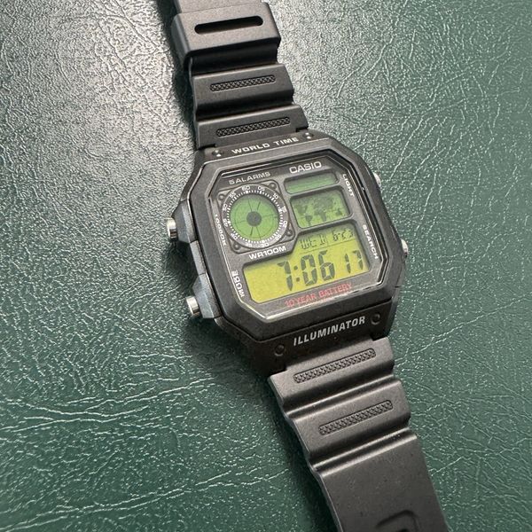 Casio AE1200WH Royale Custom "Sprite" Gradient Tint Mod ð ...