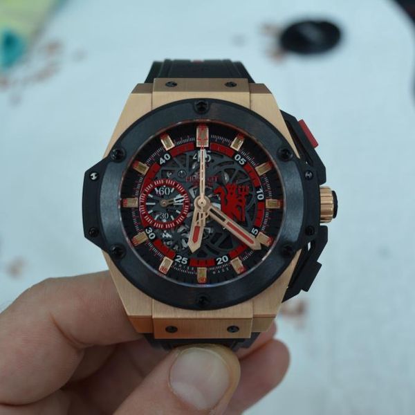 Hublot King Power Red Devil Manchester United Rose Gold | WatchCharts ...
