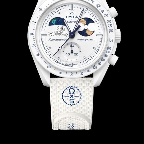 BNIB Swatch X Omega Mission To Earthphase - Moonshine Gold ...