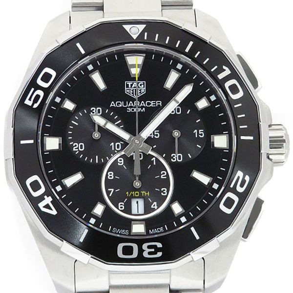 [TAG Heuer] TAG Heuer "Aquaracer chronograph 300m" CAY111A.BA0927 men's quartz 3 months warranty ...