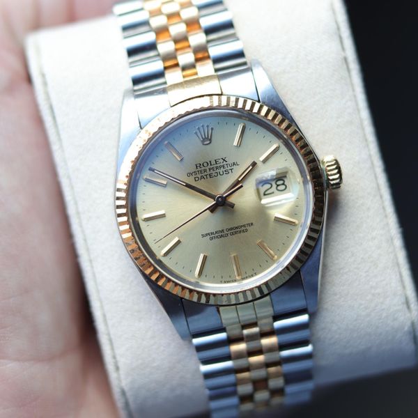 [WTS] 1986 Rolex Datejust 16013 18kt & ss | WatchCharts