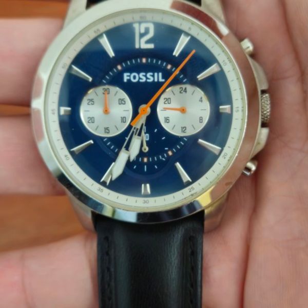 Fossil Chronograph Watch with Blue Dial | WatchCharts Marketplace