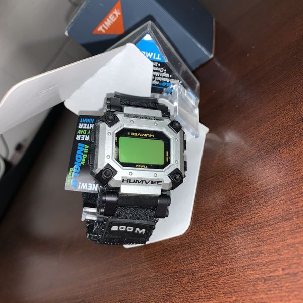 Vintage Rare TIMEX HUMVEE Indiglo Shock Resistant Men's Watch! Needs ...