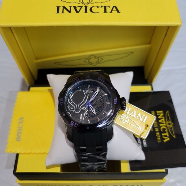 Invicta - Marvel - Black Panther 48mm Purple - Black Limited Edition ...