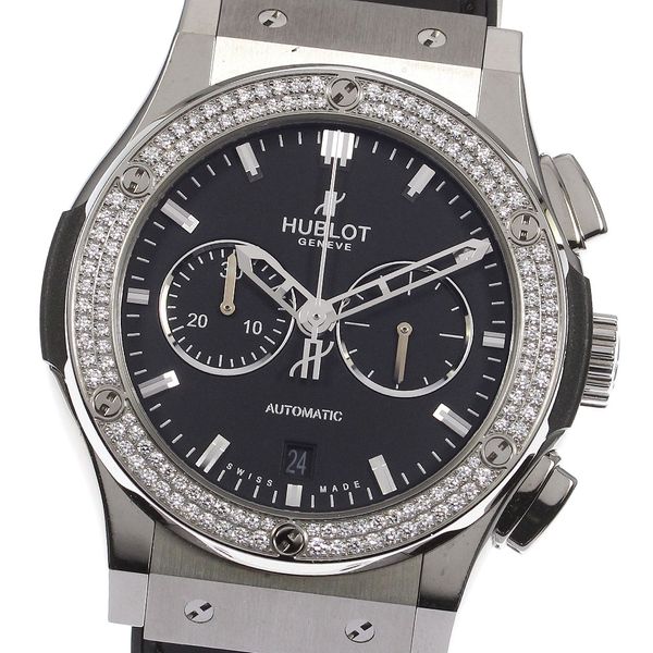 ☆Good Condition ★Box and Warranty Card [HUBLOT] Hublot Classic Fusion ...