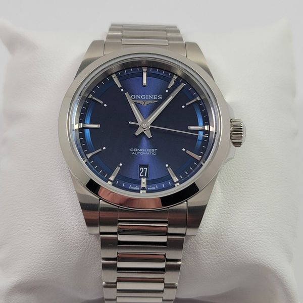 Longines Conquest Automatic Blue Dial Stainless Steel Men's Watch ...