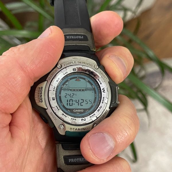 Casio PROTREK TRIPLE SENSOR 2198 PRT-41 Men's Digital Watch ...