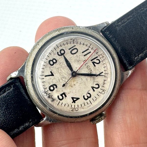 1942 Elgin A-11 Navigation Hack WW2 Military WW2 US ARMY ORIGINAL DIAL ...