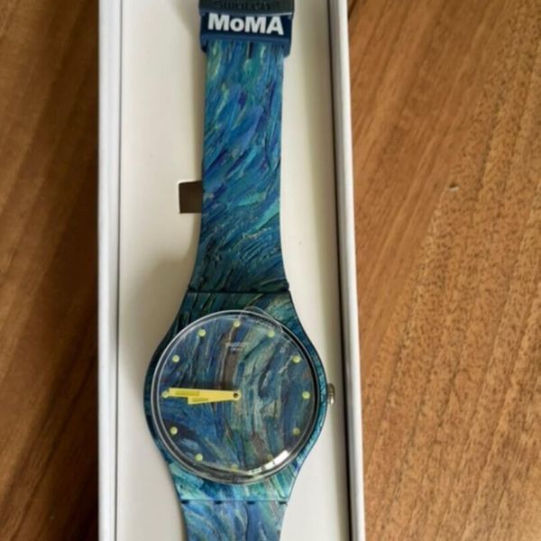 Swatch Vincent Van Gogh Starry Night Moma Blue Quartz Limited ...