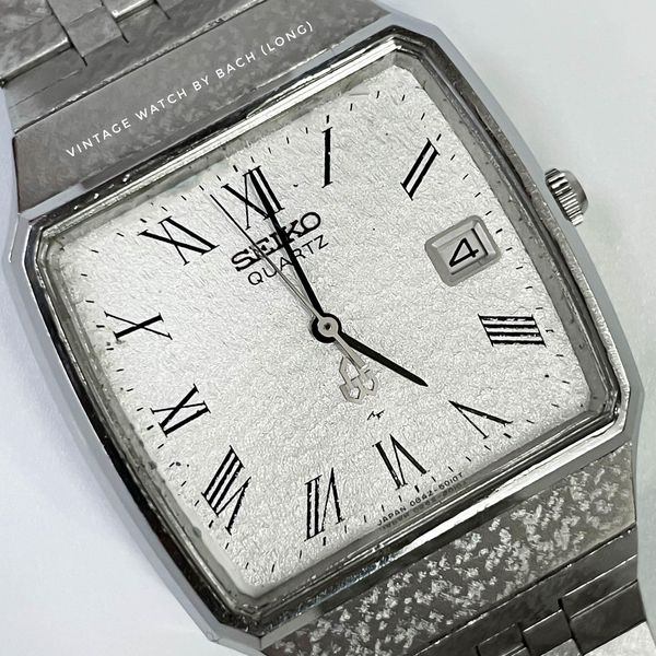 [WTS] Seiko Quartz 0842-5010 Rectangular/Tank Textured Dial ...