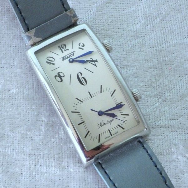 Tissot Heritage dual time zone 2 dial ladies watch new batteries Works ...