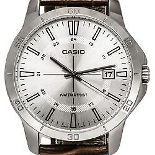 Casio Standard Silver Dial Dress Quartz Men's Watch MTP-V004L-7C ...