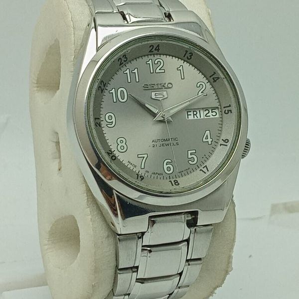 Seiko 5 Automatic 7S26-02c0 Railway Time Day/Date Vintage Men's Watch MQ748AK10 | WatchCharts ...