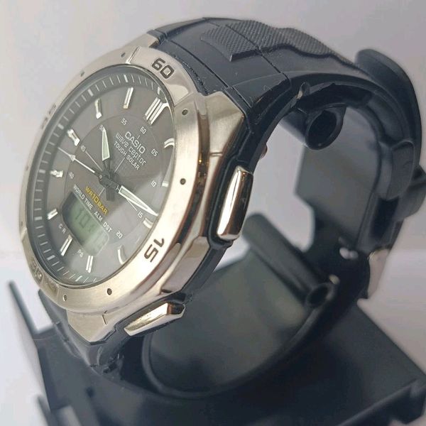 Casio Wave Ceptor Tough Solar WVA-470 Digital Analog Watch 41mm 100m W ...