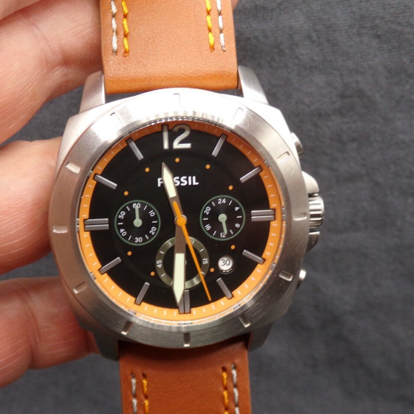 Men's FOSSIL "Privateer" Chronograph Watch BQ2681 w/ New Battery - Works Great! | WatchCharts ...