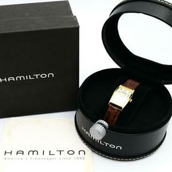 Hamilton Quartz 6262 Registered Edition Tank Style Watch UNUSED in BOX ...