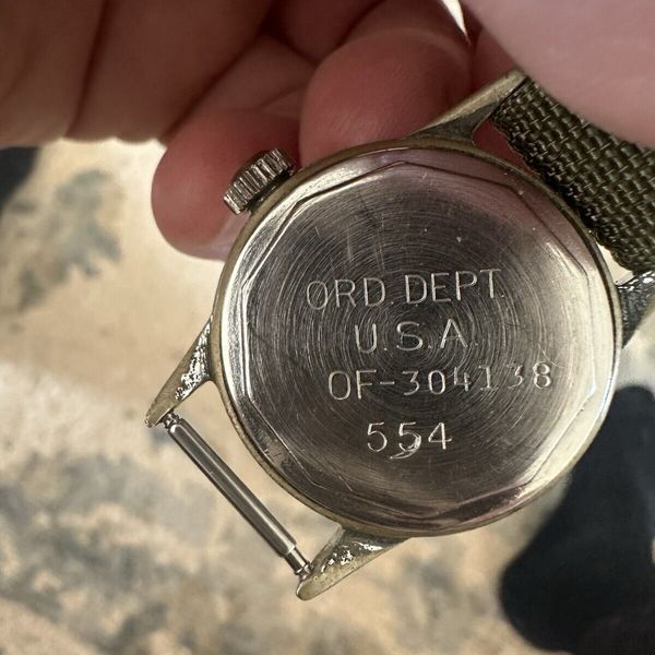 WW2 Elgin Ordinance US Military Watch. 1945. Serviced | WatchCharts ...