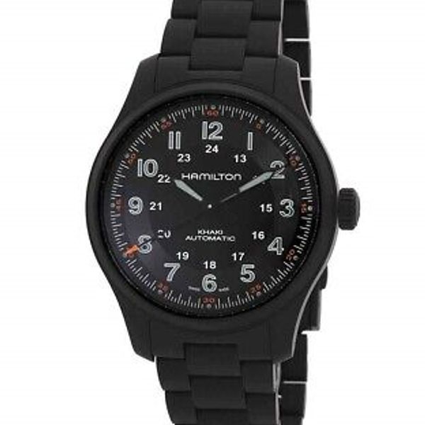 Hamilton Khaki Field Titanium Black Dial Automatic H70665130 100M Men's ...