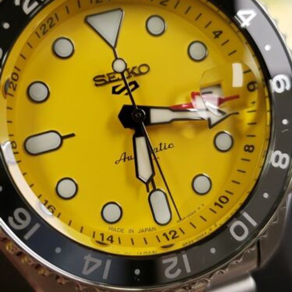 NEW ð ¯SEIKO 5 Sports GMT Series SSK017 Yellow Dial Automatic Watches.ð ...