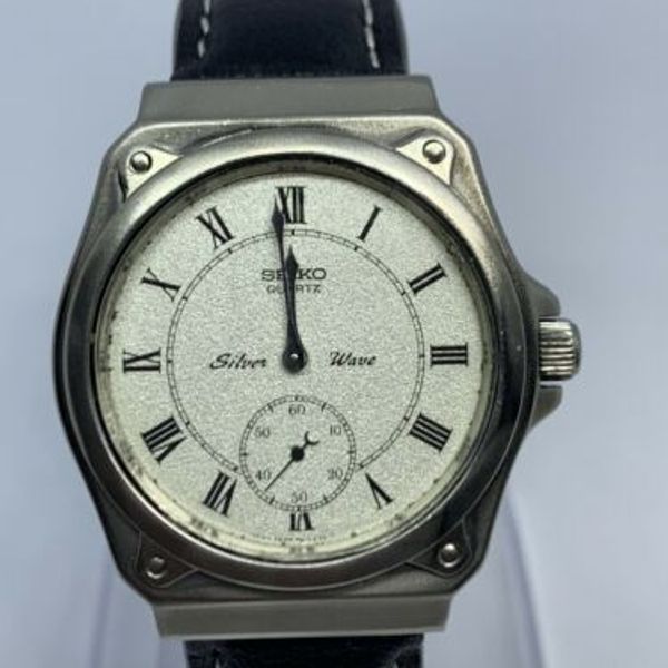 Vintage 1982 Seiko Silver Wave Quartz With Small Second Ref. 2628-0060 ...