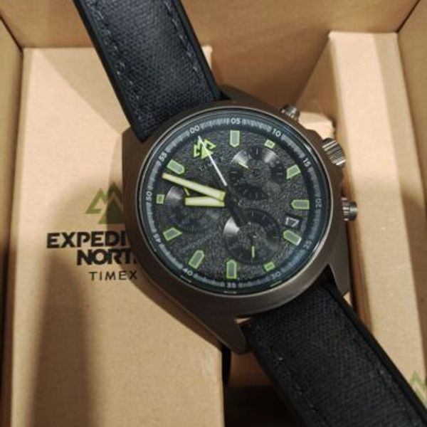Timex Expedition North Field Chronograph Quartz Black Dial Men's Watch ...