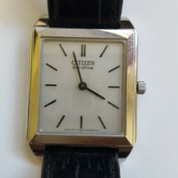 Citizen Eco Drive Stiletto square dress watch unisex. Sapphire crystal ...