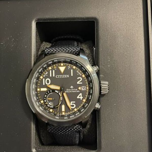 Citizen CC3067-02E Men's Eco-Drive Sattelite Wave GPS Wprld Time Analog ...