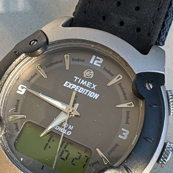 Vintage Timex Expedition i Control Watch Dual Analog Digital Indiglo Chronograph | WatchCharts ...