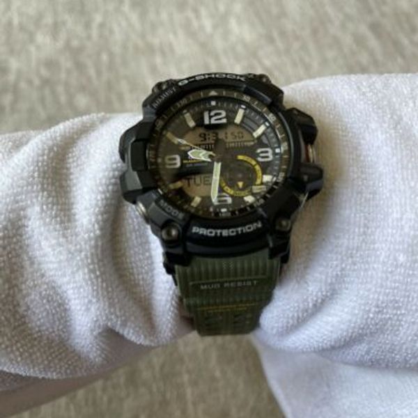 Casio G-Shock Mudmaster GG-1000-1A3 Twin Sensor Men's Watch - Green ...