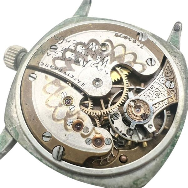 Running Antique Fancy Dial WW1 Military Trench Watch Waltham ...
